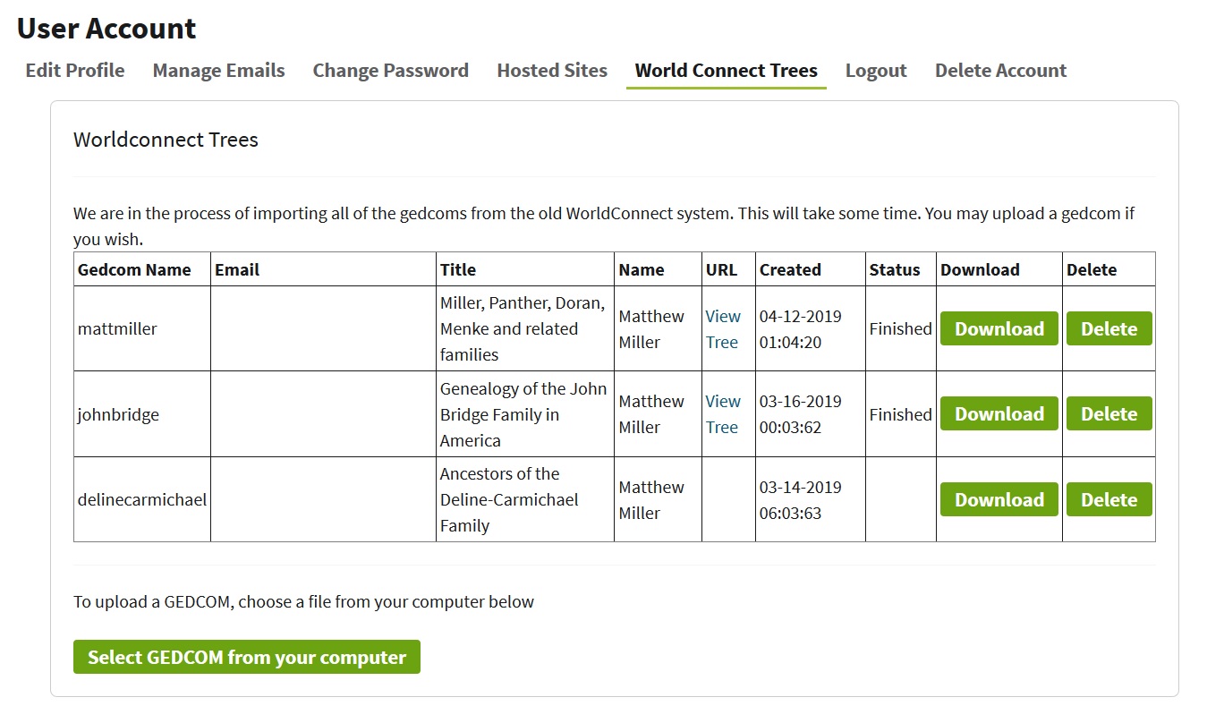 Matt's Genealogy Blog: Ancestry Brings Back RootsWeb WorldConnect, Sort Of