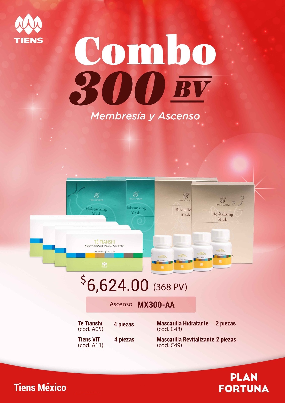 Paquetes de Inicio Plan Fortuna ~ TIENS Distribuidor en México