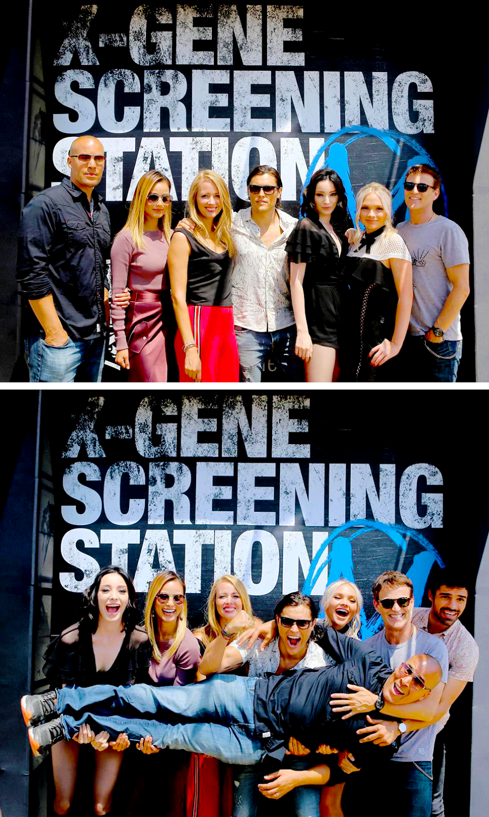 Emma Dumont || 'The Gifted' Cast Visits the X Gene Screening Station at ...