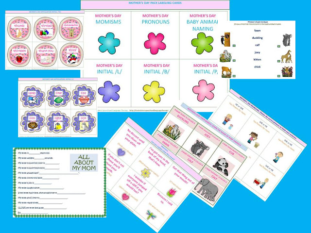 Twin Speech, Language & Literacy LLC: Mother's Day Speech, Language ...