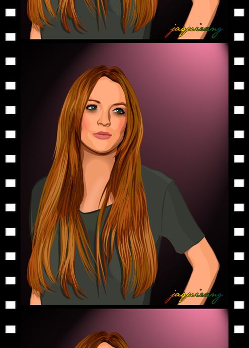 Cartoon Pictures of Lindsay Lohan