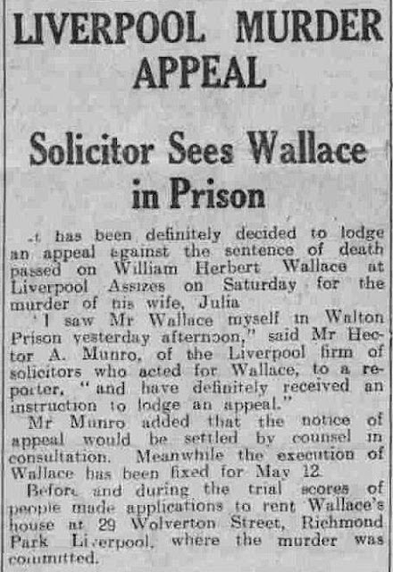 View From A Hill: The trials of William Herbert Wallace - Liverpool 1931