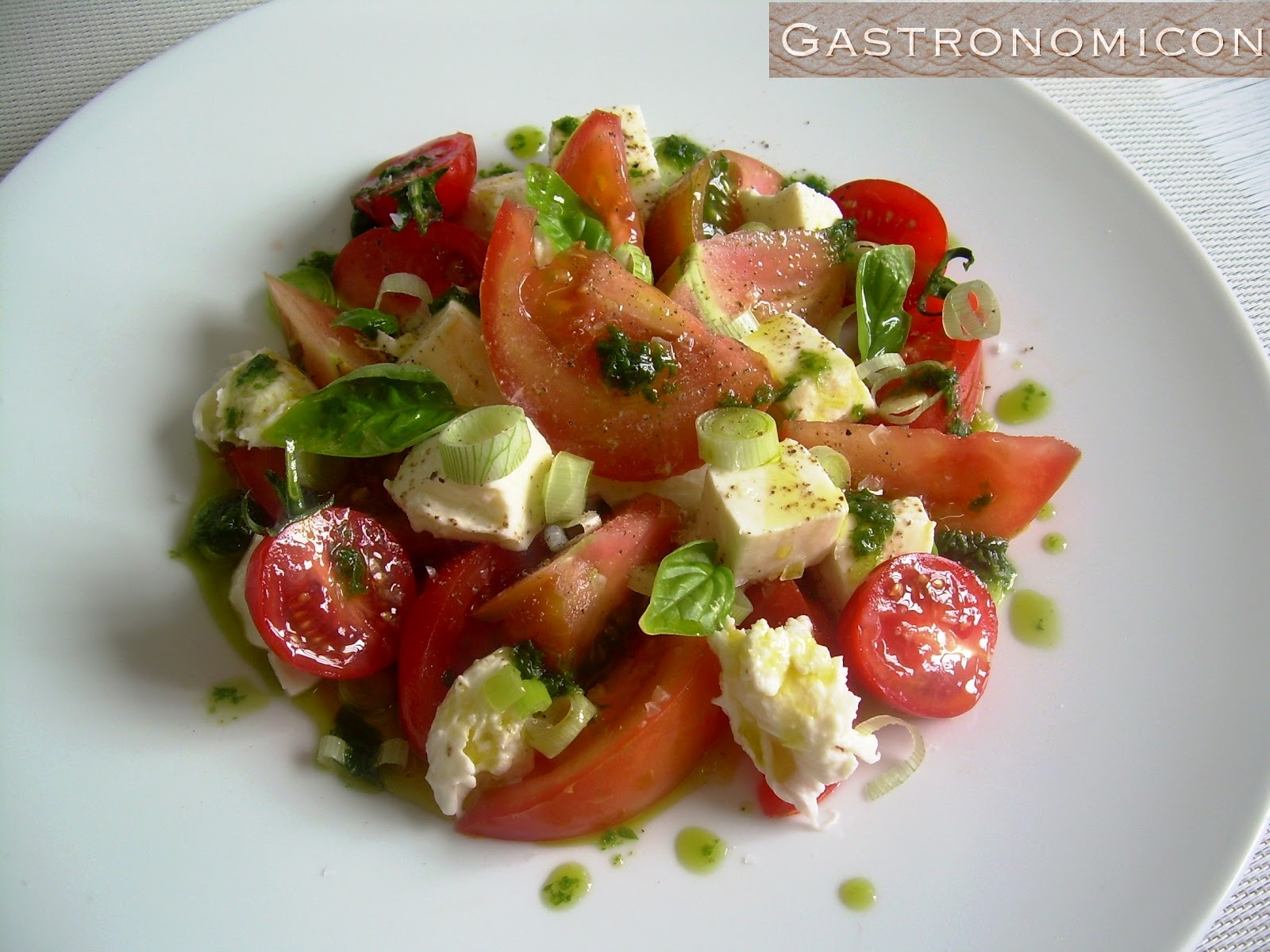 Gastronomicón: Ensalada Caprese "especial"
