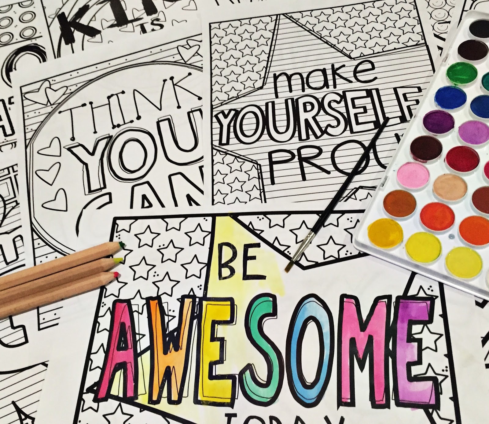 Classroom Posters to Color, Create and Motivate | From the Pond