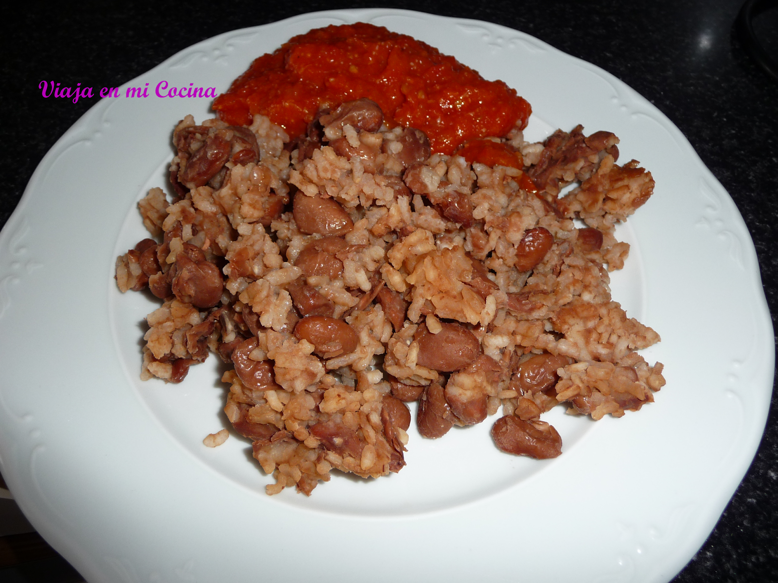 Atassi o Watché (alubias con arroz y Salsa dja) - Viaja en mi Cocina