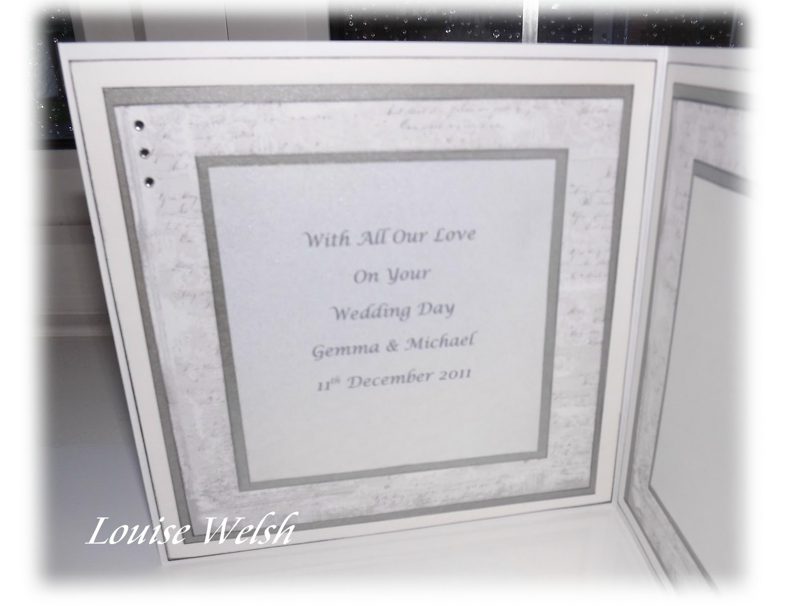Lou's Card Creations: Wedding Card