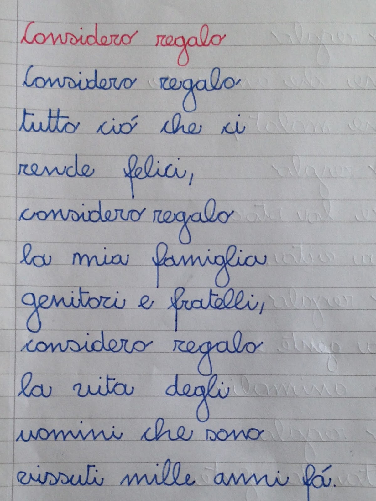 APEdario: Considero valore / Considero regalo