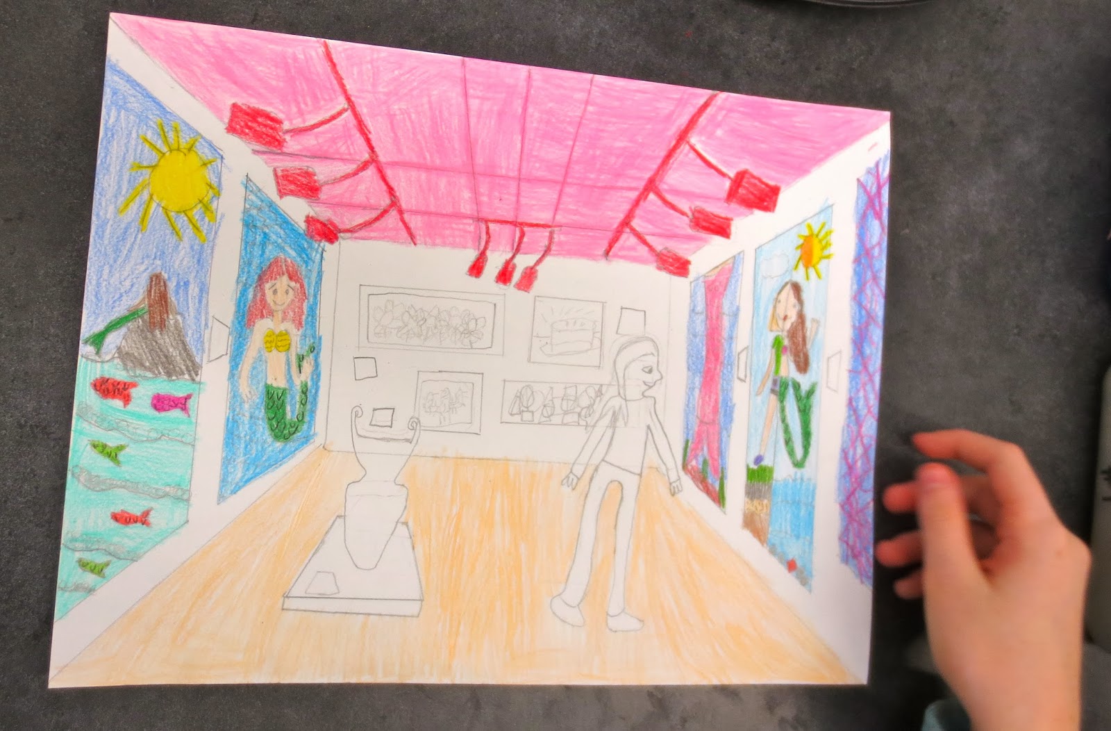 Zilker Elementary Art Class 5th Grade Art Gallery Drawings