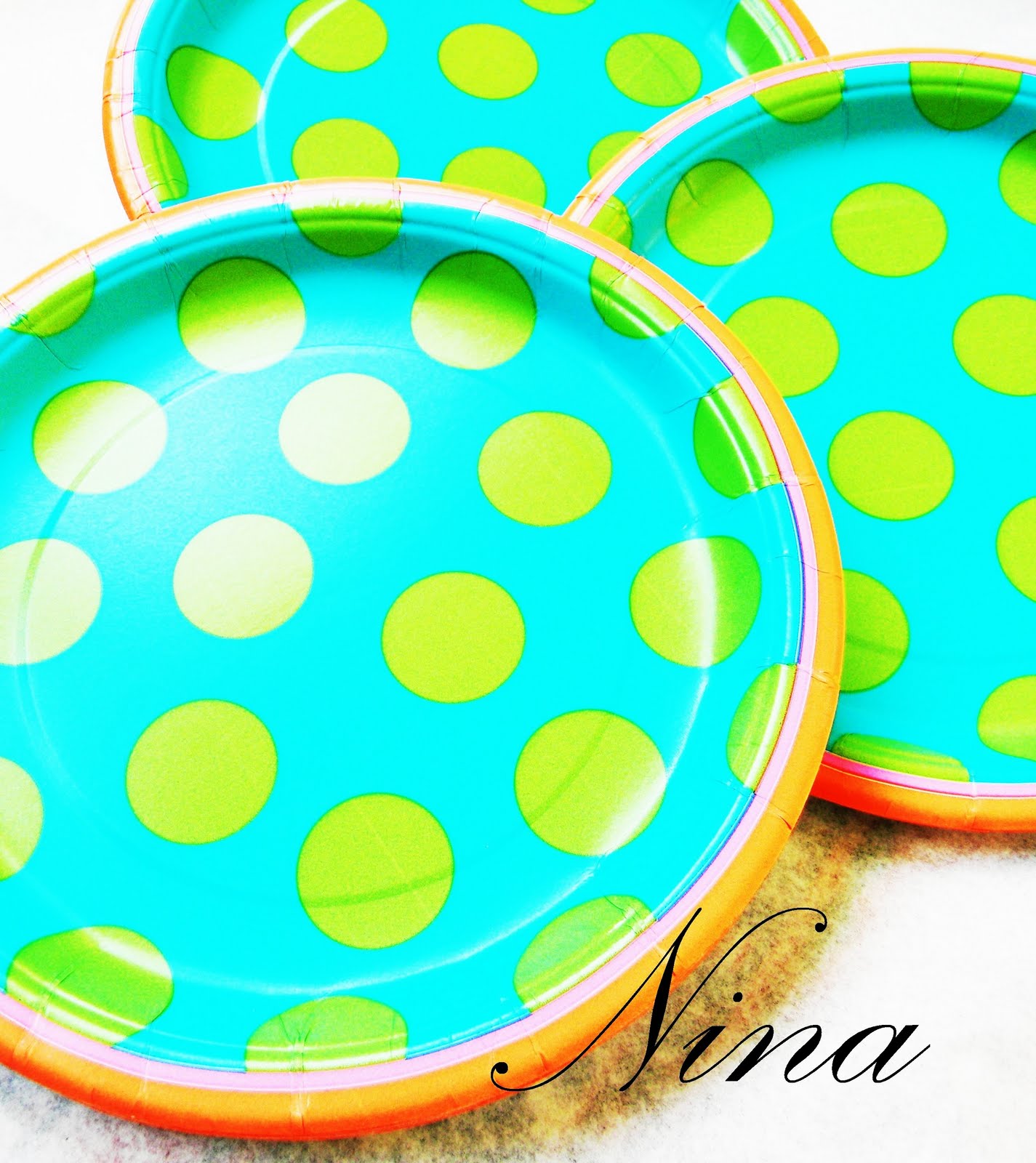 NINA'S CUTE TREASURES: CUTE SUMMER PAPER PLATES