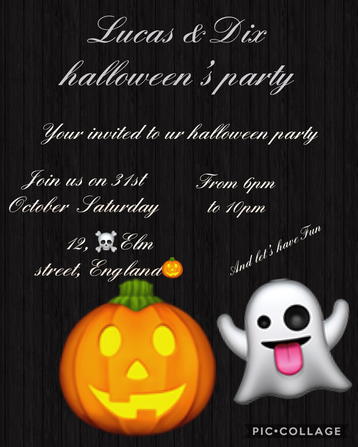 ENGLISH CLUB Humberto Juanes: (YEAR 5) HALLOWEEN INVITATION ENGLISH CLUB Humberto Juanes: (YEAR 5) HALLOWEEN INVITATION