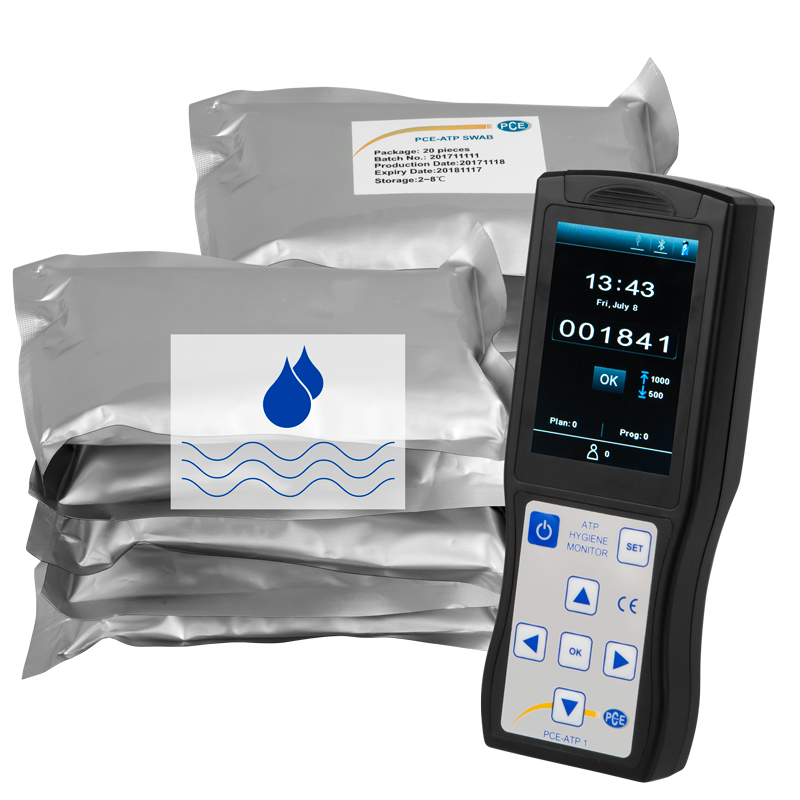 Food / Hygiene ATP Testing Meter PCE-ATP 1 KIT3 for surfaces and water ...