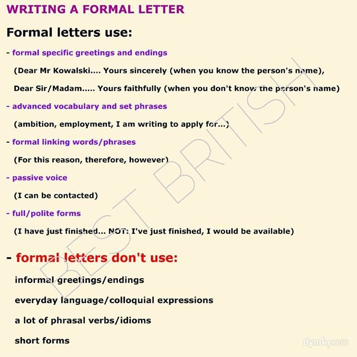 Letter Endings Formal Formal Letter letter-endings-formal-formal-letter