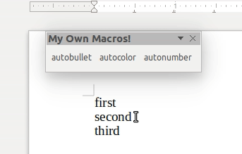 Macro in LibreOffice Made Easy