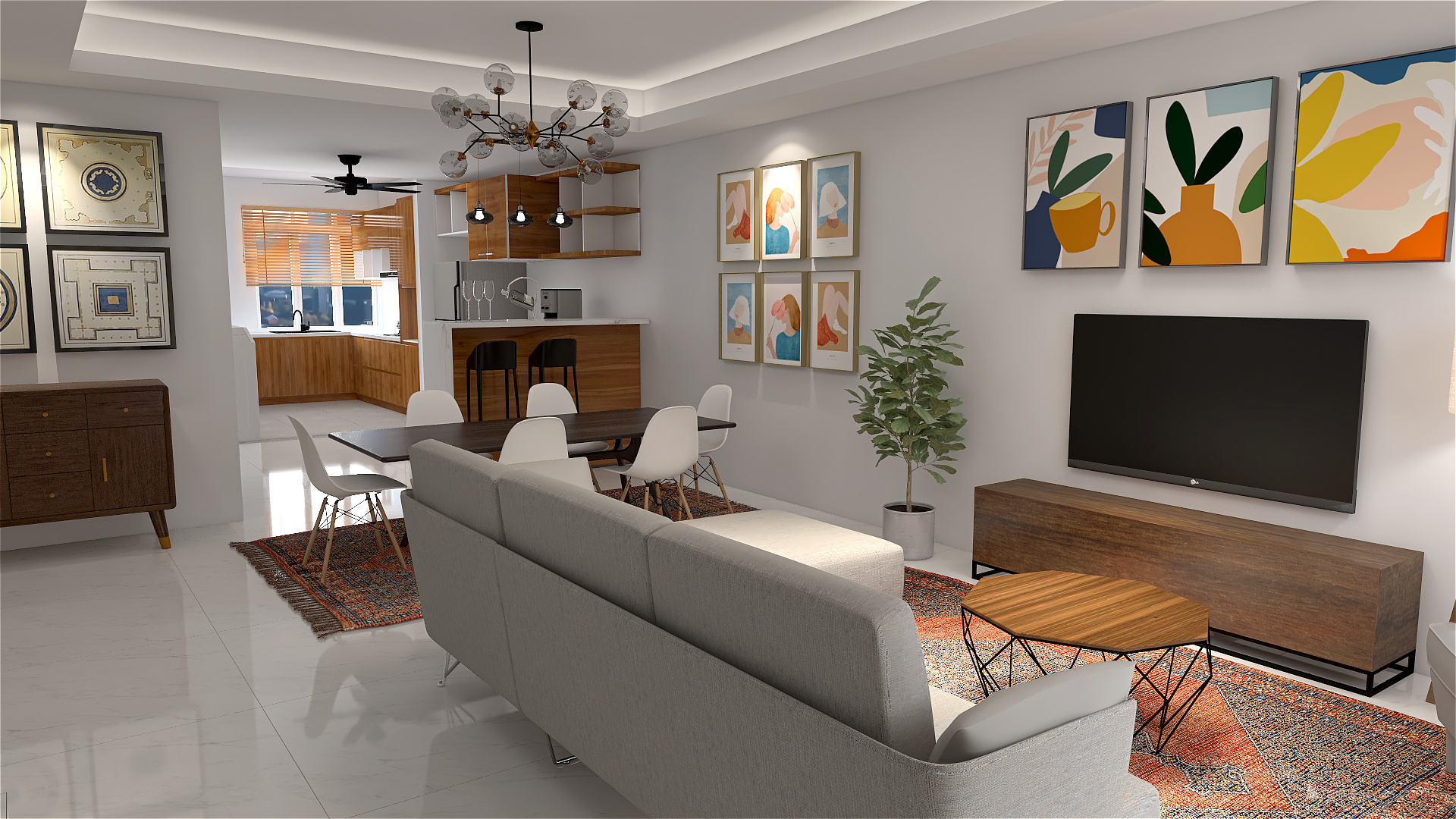 Live your Life: SUSUN ATUR RUANG TAMU, RUANG MAKAN DAN DAPUR RUMAH ...