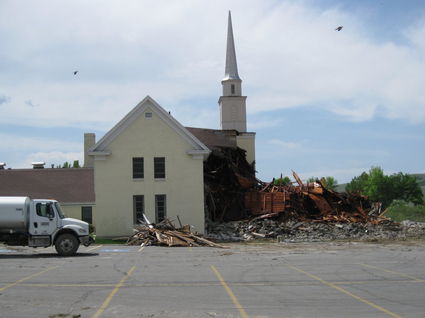 A Little Peace in Paradise: Old Paradise Church – Demolition
