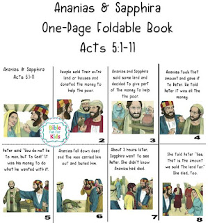 Ananias and Sapphira Didn't Tell the Truth | Bible Fun For Kids