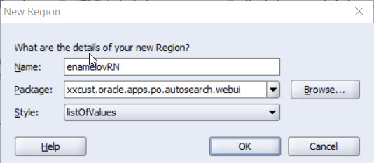 Oracle Application Framework External Lov In Oaf