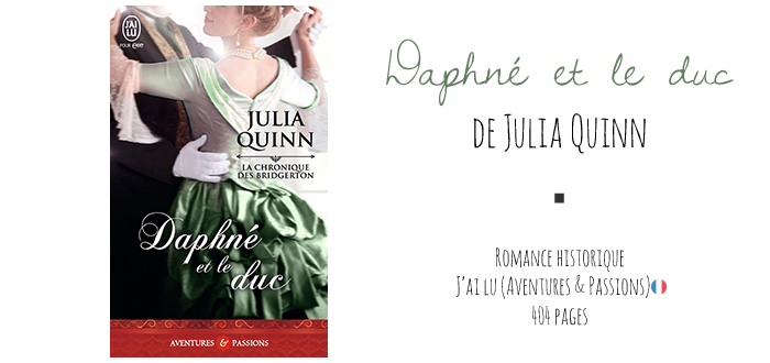 Les lectures d'Alice: Daphné et le duc (La chronique des Bridgerton #1 ...