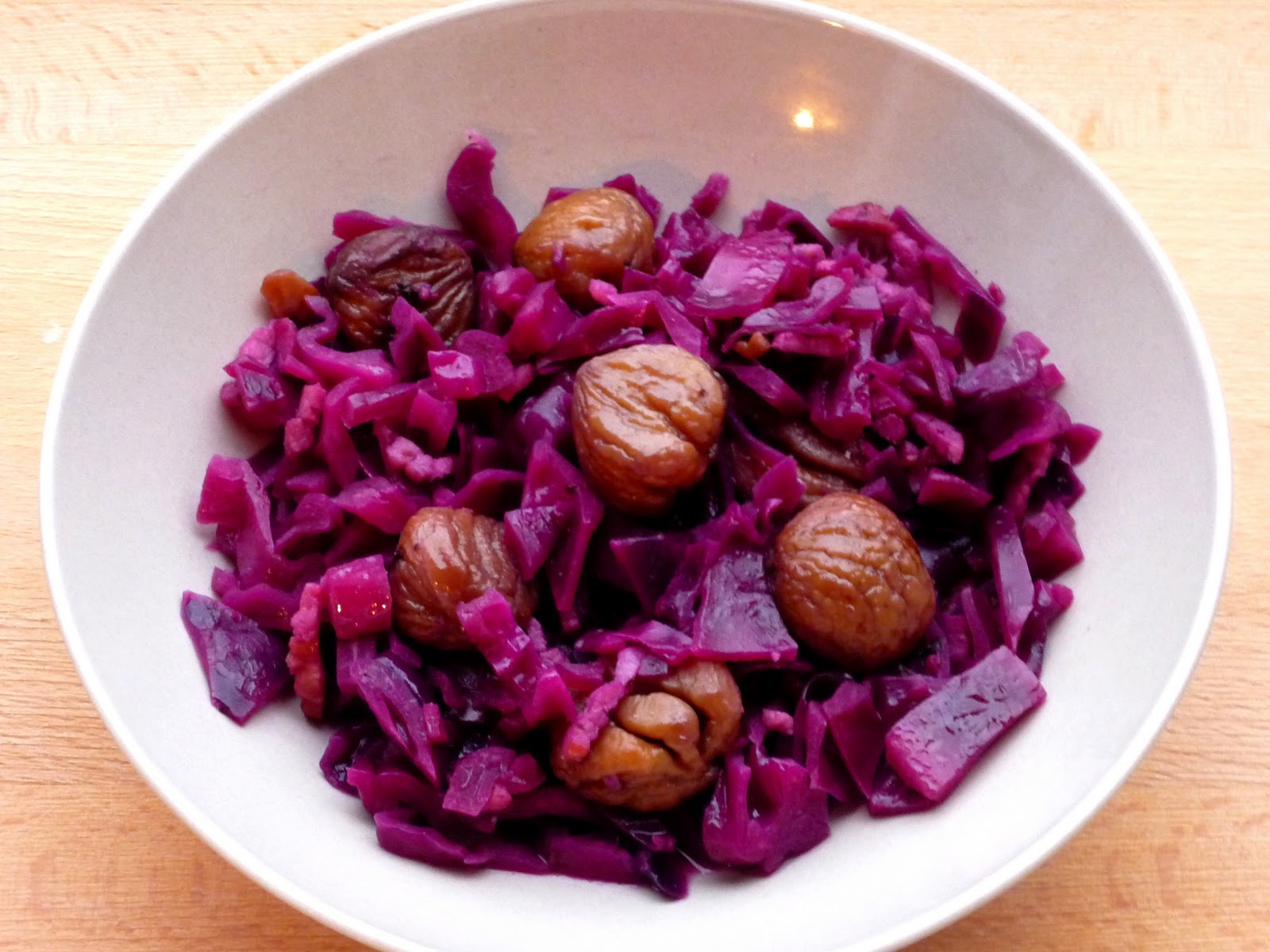 Douceurs et couleurs: Chou rouge aux marrons