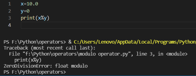 Python Modulo Operator Instanceofjava