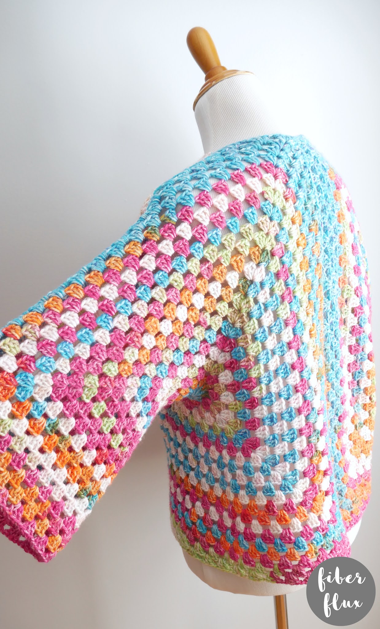 Fiber Flux: Art Class Cardi, Free Crochet Pattern + Video Tutorial