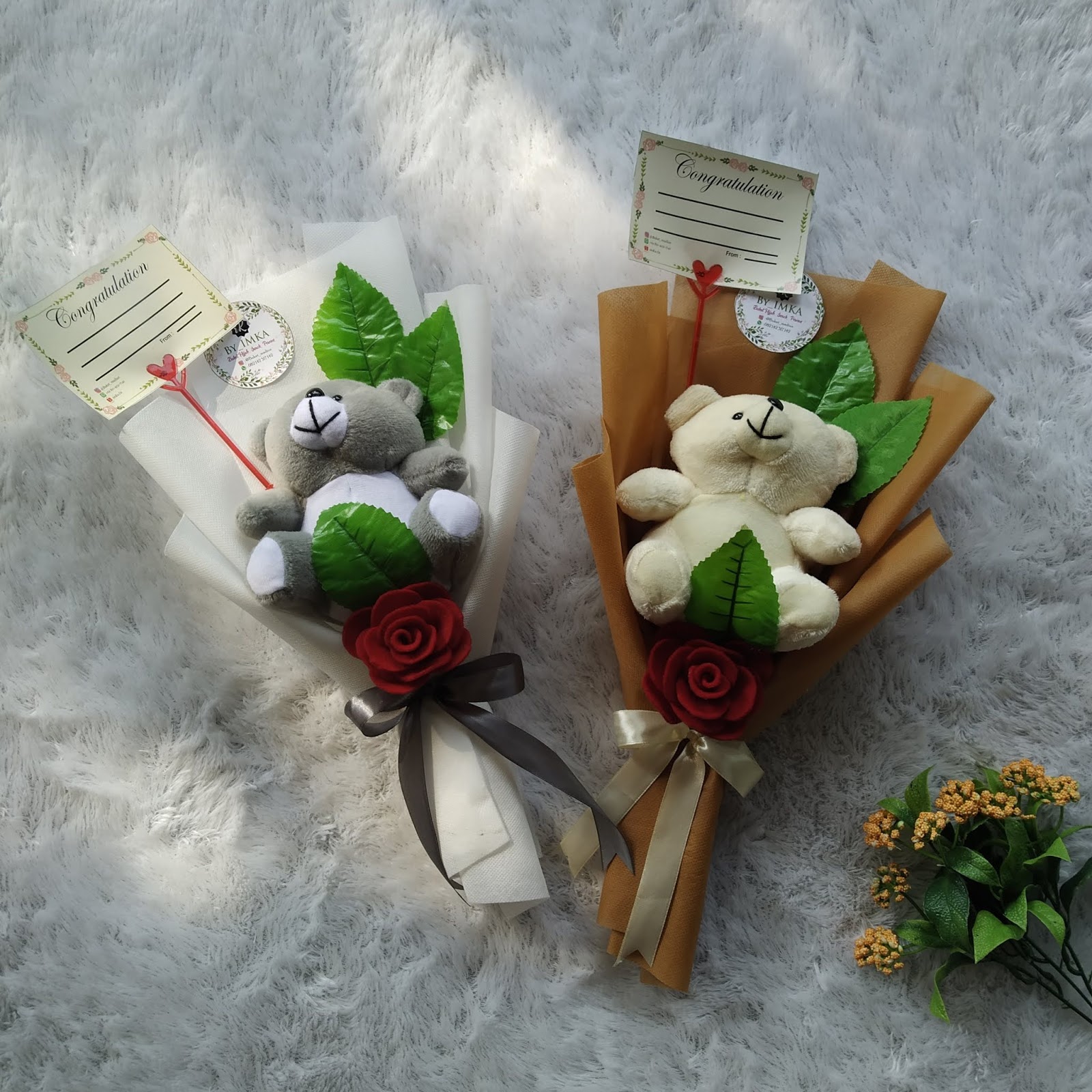 Contoh Model Buket Boneka Imut Tampil lebih Menggemaskan