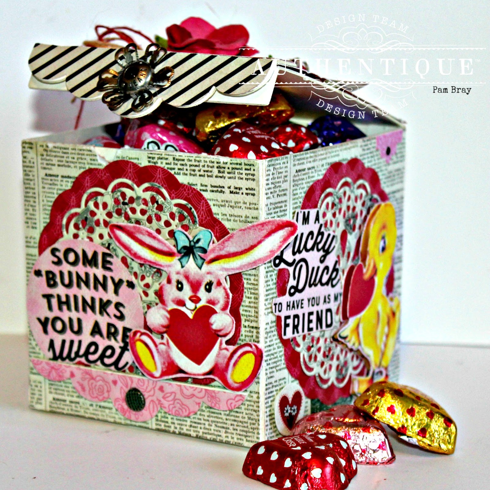 Pam Bray Designs: A Girl with Flair: Sweet Love Notes Candy Box with ...