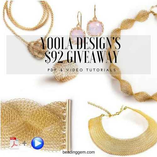 Yoola Design's $92 Giveaway for PDF and Video Tutorials / The Beading Gem