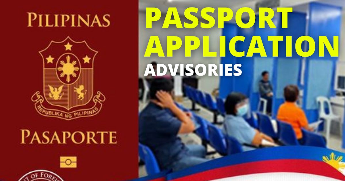 DFA Passport Application, Appointment & Renewal Latest Advisories ...