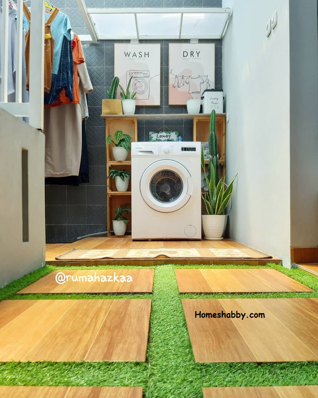 7 Ide Ruang Cuci Jemur di Belakang Rumah, Anti Hujan dan Cepat Kering ...