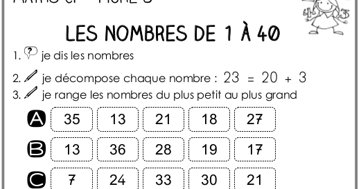 Chez Maxetlyly: CP : lecture de nombres