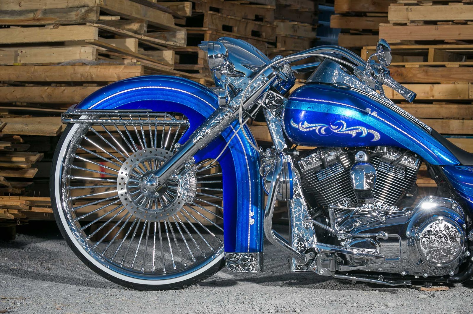 biker excalibur II: Blue Motorcycles