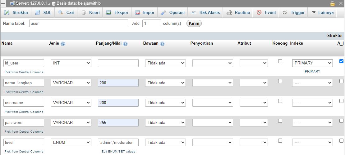 Membuat Login Multi User Dengan PHP dan MySQLi - BelajarwithIB