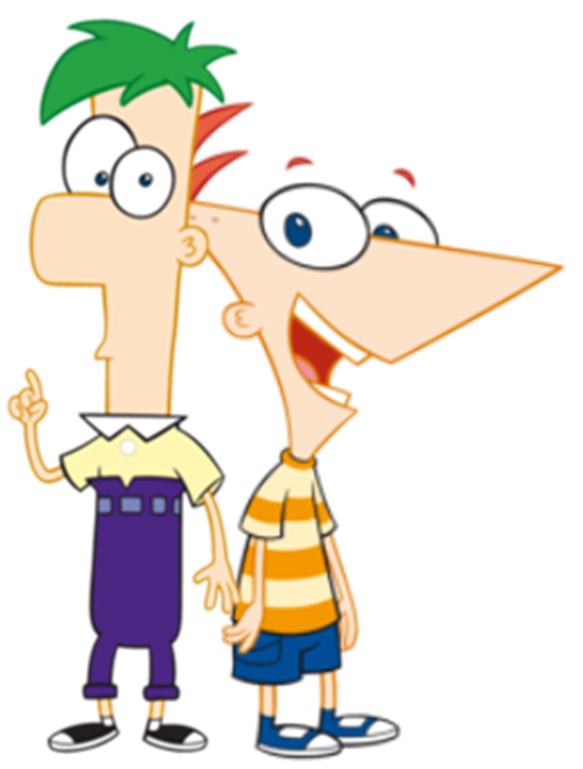 Phineas and ferb, Cartoon painting, Cartoon caracters