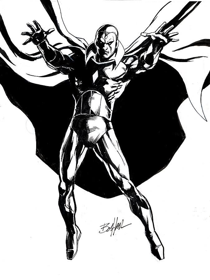 Marvel Comics of the 1980s: Vision by Bob Hall