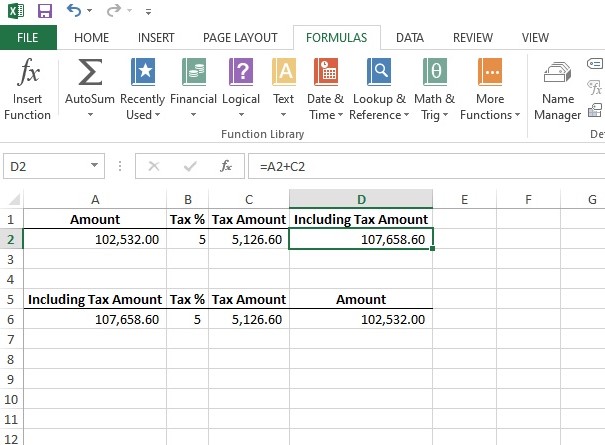 How To Calculate GST Or Income Tax In Excel How To Calculate GST Or Income Tax In Excel