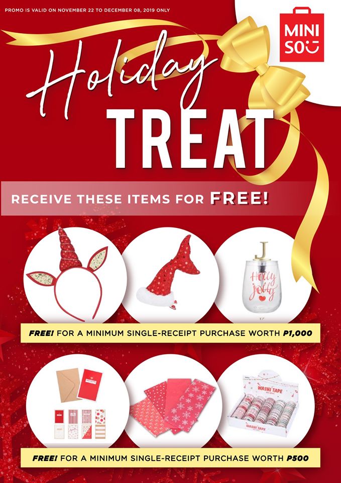 Manila Shopper: Miniso Holiday Treats: Nov-Dec 2019