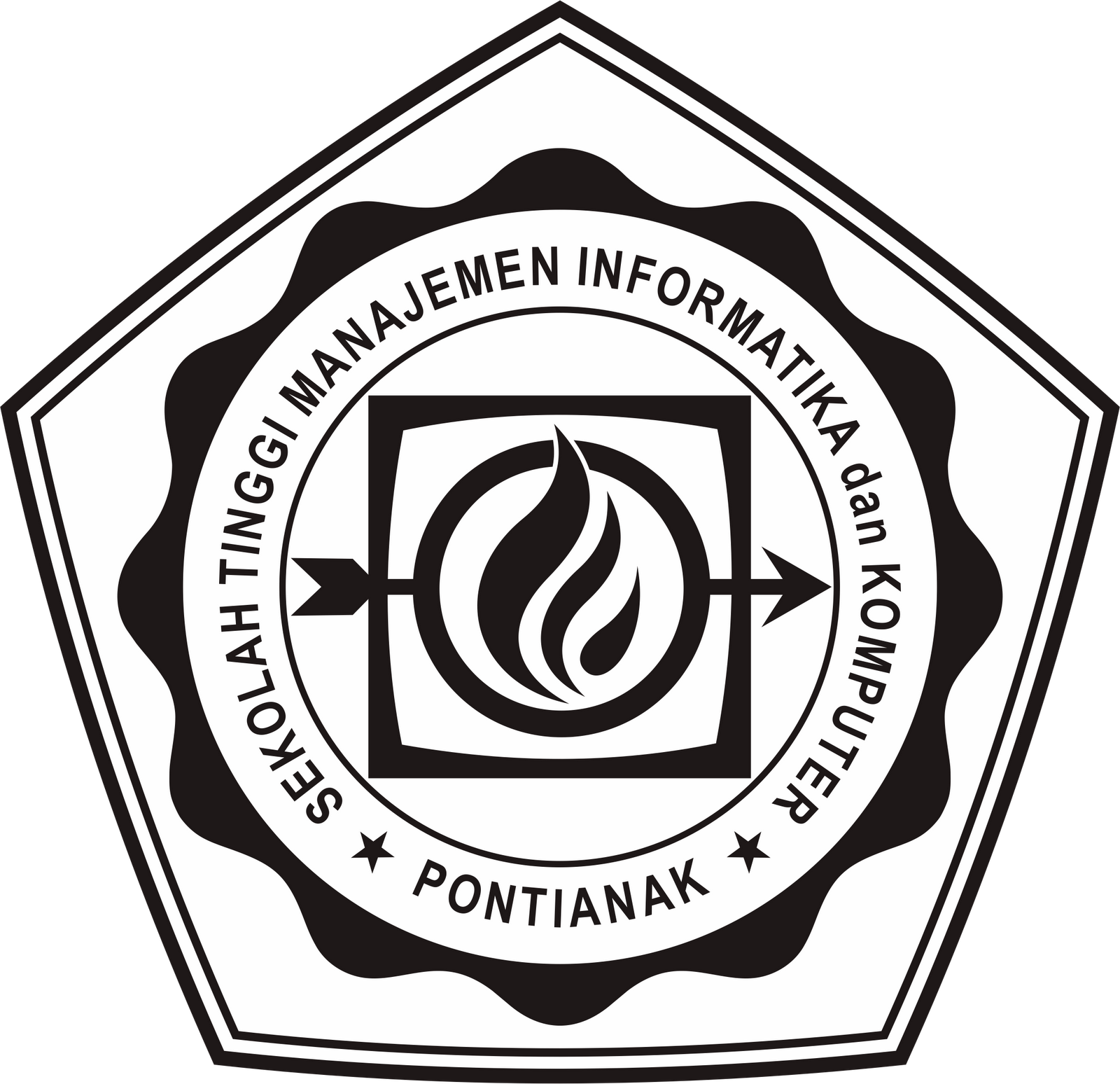 Lambang Logo: Logo STMIK Pontianak