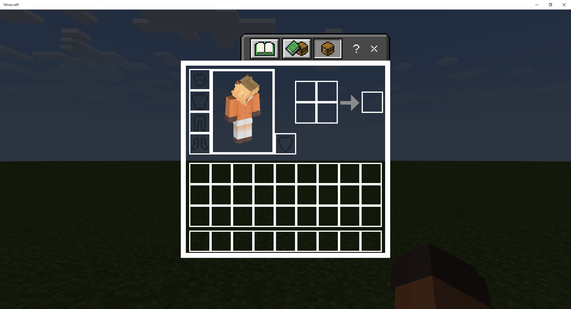 custom / clear inventory (no frame)