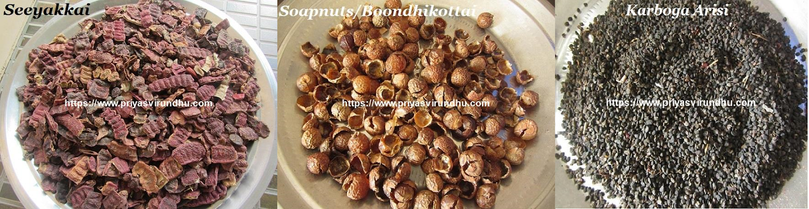 Priya's Virundhu: Shikakai Powder/Seeyakkai Podi/சீயக்காய் பொடி – How ...