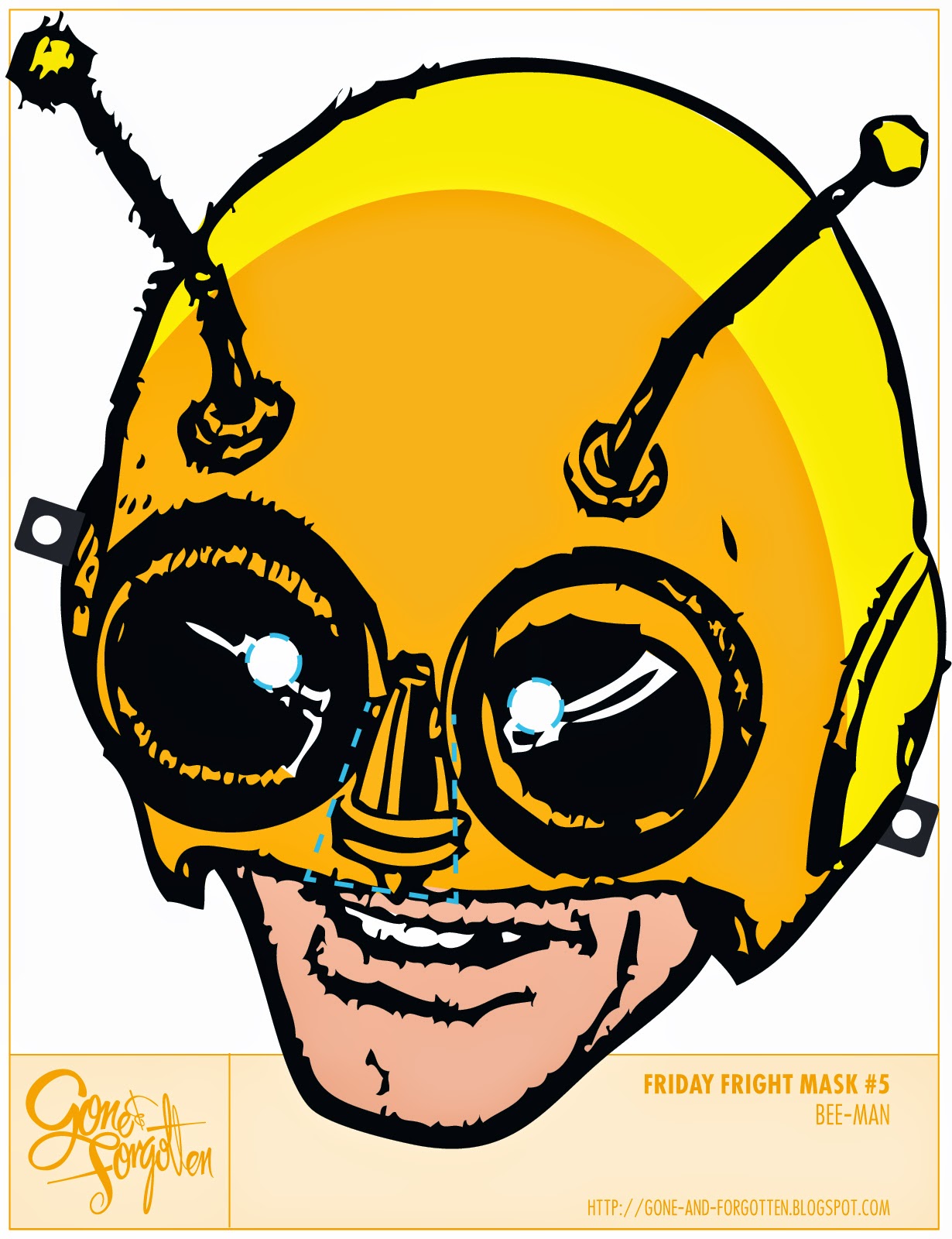 Gone & Forgotten: FRIDAY FRIGHT MASK - BEE-MAN
