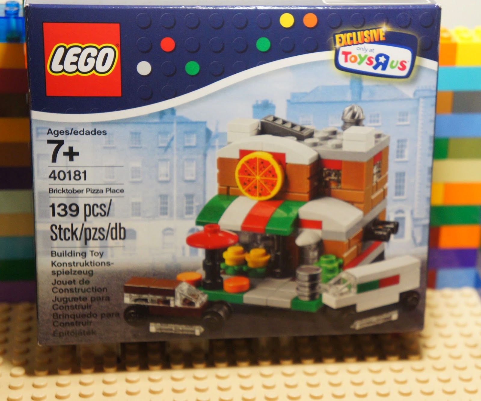 LEGO 40181 BRICKTOBER PIZZA PLACE Toys R Us Boxed Set Mini Bulding ...