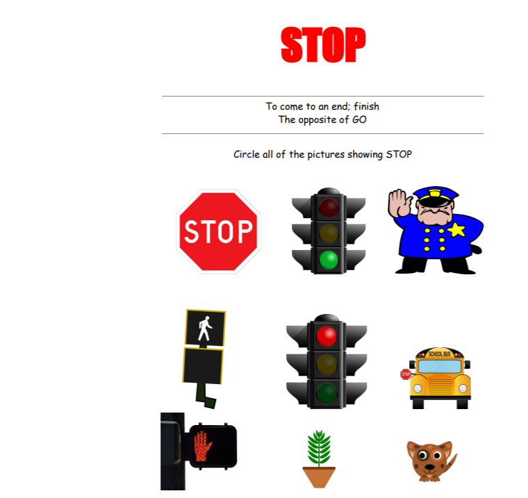 The Magic of Speech: How to Teach Core Words: STOP