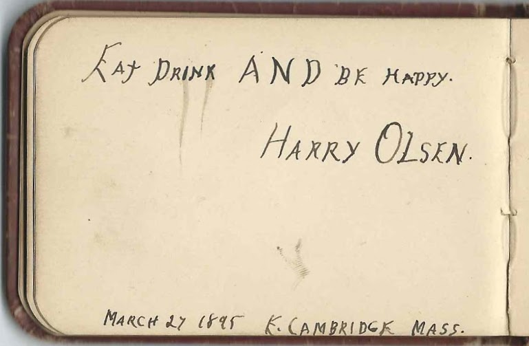 Heirlooms Reunited: 1880s/1890s Autograph Album of Angela Brown of ...