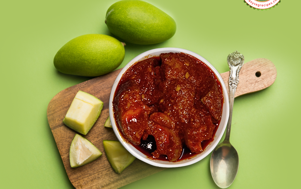 Mango Pickle Recipe -- Andhra Avakaya Recipe -- How to make Mango ...