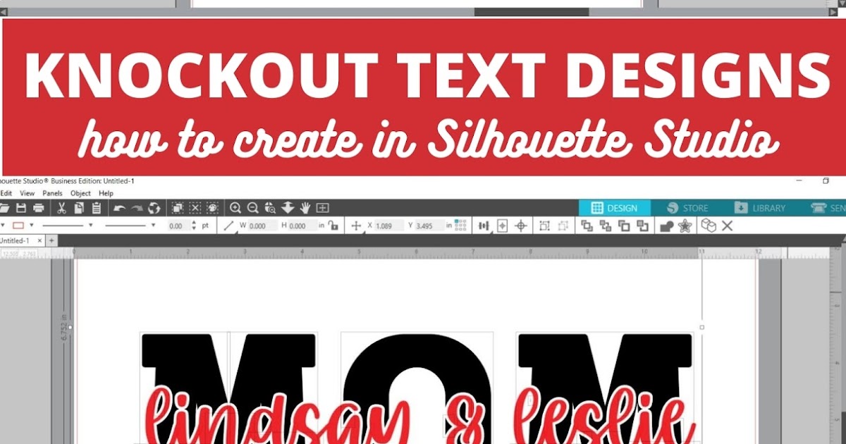 How to Knockout Text in Silhouette Studio - Silhouette School