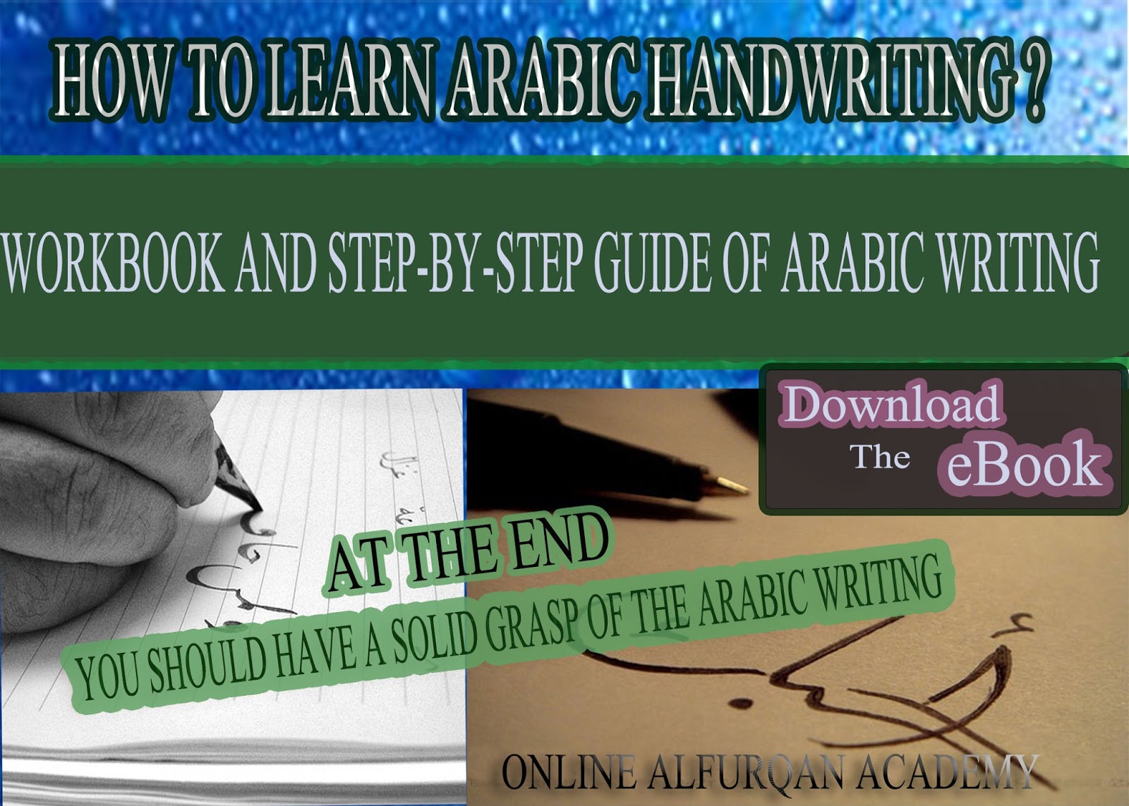Workbook and Complete Guide of Arabic Handwriting - Online Alfurqan Academy