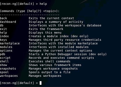 INFORMATION GATHERING WITH RECON-NG Part-1
