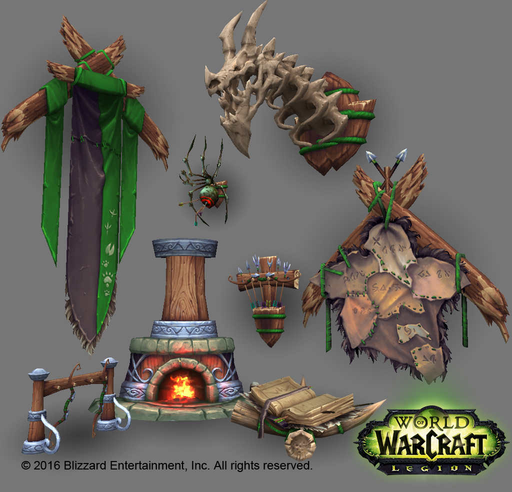 Peter K. Lee's Working space: WoW Legion prop art showcase